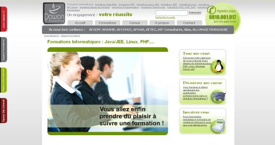 Nos activités, Sites internet, Sites intranet, ingénierie informatique ...